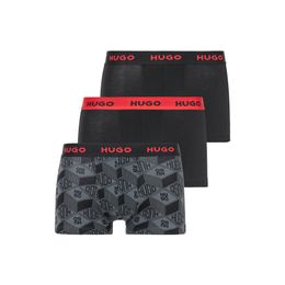 HUGO UNDERWEAR Damen Trunk "TRUNK TRIPLET DESIGN", Gr. S, bunt, Jersey, Obermaterial: 95% Baumwolle, 5% Elasthan, unifarben, Unterhosen, mit Logobund