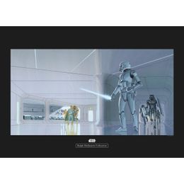 Komar Bild "Star Wars Classic RMQ Stormtrooper Hallway", B/H/T: 70cm x 50cm, Star Wars, 1 Stk., bunt, Wohnzimmer, Bilder, Wandbild zur Dekoration im