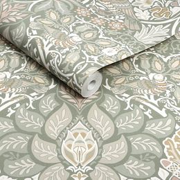 Vliestapete "Dove & Rose Spring Garden", B/L: x 10m, Rollen: 1grun, WILLIAM MORRIS AT HOME, Wohnzimmer, Tapeten, Design Tapeten