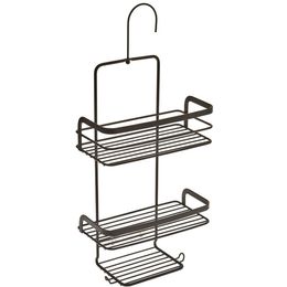 Metaltex H&auml;ngeregal "Lava", B/H/T: 23cm x 12cm x 47cm, schwarz, Wohnzimmer, Regale, 2 Etagen