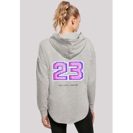 F4NT4STIC Damen Kapuzenpullover "SIlvester Party Happy People Only", grau, Gr. XS, Obermaterial: 100% Baumwolle, Pullover, Print