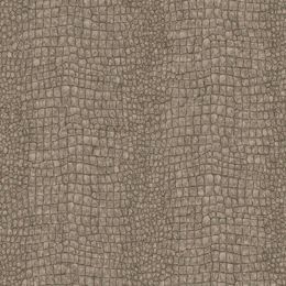 Boutique Vliestapete "Sublime Vliestapete Kroko Bronze", B/L: 0,52mm x 10,05mm, Rollen:, braun, Wohnzimmer, Tapeten, Sublime Vliestapete Kroko Bronze
