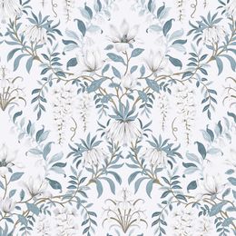 Laura Ashley Vliestapete "Parterre", B/L: 0,52mm x 10mm, Rollen:, wei&szlig;, Tapeten, FSC zertifiziert, mit lebhaftem Druck, 10 Meter L&auml;nge