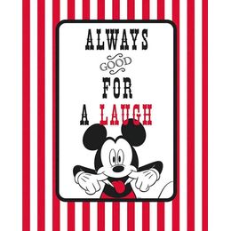 Komar Bild "Mickey Mouse Laugh", B/H/T: 40cm x 50cm, Disney, 1 Stk., bunt, Wohnzimmer, Bilder, Wandbild zur Dekoration im Kinderzimmer - ohne Rahmen