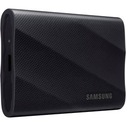 Samsung externe SSD "Portable SSD T9", 2 TB, Schreibgeschwindigkeitmaximal 1950 MB/s Lesegeschwindigkeitmaximal 2000 MB/s, schwarz, Festplatten