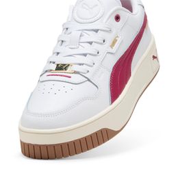 Puma Damen Sneaker "CARINA STREET LUX", Gr. 41Puma wei&szlig;, port, Puma gold, Leder, Schuhe