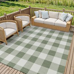 Outdoorteppich LIVABLISS, B:200cm H:5mm L:275cmgr&uuml;n, Kunstfaser, Teppiche, "GORIS"