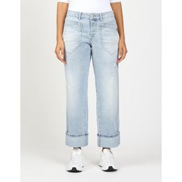 Gang Damen Loose-fit-Jeans "Gang Jeans Loose Fit 94ROBERTA"denim blau, Gr. 32, Denim/Jeans, 99% Baumwolle, 1% Elasthan, Jeans