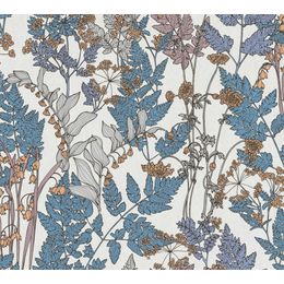 Vliestapete "Floral Impression", B/L: 0,53mm x 10,05mm, Rollen:, blau, ARCHITECTS PAPER, Wohnzimmer, Tapeten, Tapete Blumen Tapeten Wohnzimmer