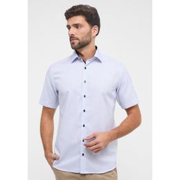 Eterna Herren Kurzarmhemd "MODERN FIT", blau, Gr. 39, 100% Baumwolle, Hemden, NON IRON (b&uuml;gelfrei)