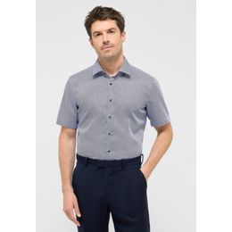 Eterna Herren Kurzarmhemd "SLIM FIT", blau, Gr. 41, Twill, 100% Baumwolle, Hemden, NON IRON (b&uuml;gelfrei)