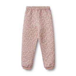 Stoffhose Wheat "Wheat Thermo Pants Alex", Kinder, Gr. 152, Normalgrößen, powder flower meadow, 100% Polyester (Recycelt), unifarben, normal, Hosen Stoffhose