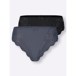 Sassa Mode SASSA Damen Slip, Gr. 40, schwarz, 85% Polyamid, 15% Elasthan, Unterhosen