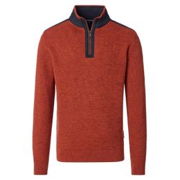 Casamoda Herren Troyer "Casamoda Troyer uni"orange, Gr. M, 100% Baumwolle, Pullover