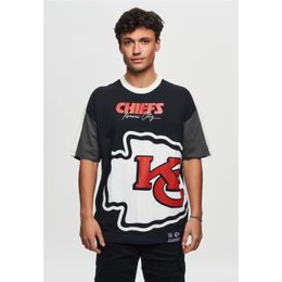 Recovered Damen T-Shirt "NFL Chiefs Kansas City Cut and Sew Oversized", schwarz, Gr. XXXL, bedruckt, 100% Baumwolle, Shirts, für alle Fans der Kansas