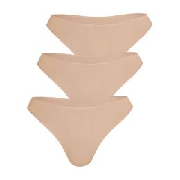 Nina von C. Damen Jazz-Pants Slips "3er Pack Damen Jazzpant Secret", Gr. 36, braun, Stoff, Obermaterial: 95% Polyamid PA. 5% Elasthan EL., Unterhosen