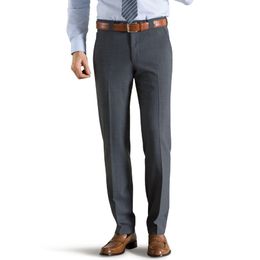 MEYER Herren Chinos "Roma", grau, Gr. 34, unifarben, 53% Polyester, 44% Wolle, 3% Elasthan, Hosen, mit Stretch-Dehnbund