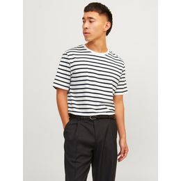 Jack & Jones JACK & JONES Damen Rundhalsshirt "JJEORGANIC BASIC TEE SS O-NECK NOOS", blau, Gr. XS, unifarben, Single Jersey, Obermaterial: 100% Baumwolle, Shirts,