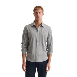 Marc O'Polo MARC O'POLO Herren Blusenshirt "aus reiner Bio-Baumwolle"cloudy grau melange, Gr. L, unifarben, Obermaterial: 100% Baumwolle, Shirts