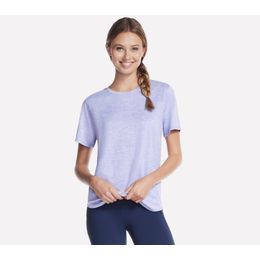 Skechers Damen Funktionsshirt "Women's Tshirt", lila, Gr. S, Jersey, Obermaterial: 91% Polyester, 9% Elasthan, Shirts