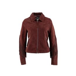 still nordic Damen Outdoorjacke "still nordic Jacket Janis"maroon, Gr. XL, Obermaterial: 100% Leder, Jacken