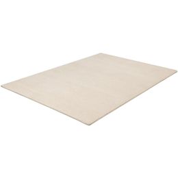 Wollteppich Theko, B:60cm H:14mm L:90cm, beige, Wolle, Wohnzimmer, Teppiche, "Gabbeh Uni, Handgefertigt, meliert, auch als L&auml;ufer erh&auml;ltlich, Wolle",