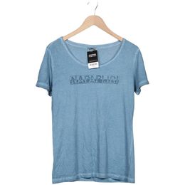 Napapijri T-Shirt Damen Gr&ouml;&szlig;e XL Second Hand hellblau