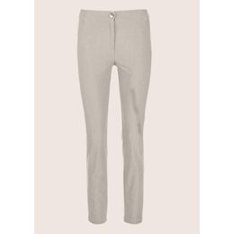 Madeleine Mode MADELEINE Damen Stoffhose "Hose Schlanke Stretch-Hose mit Vichy-Karo", grau, Gr. 48, Obermaterial: 74% Viskose CV. 23% Polyamid PA. 3% Elasthan EL.,