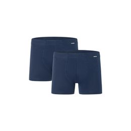 CAMP DAVID Herren Boxershorts "casual", Gr. L, blau, Obermaterial: 95% Baumwolle, 5% Elasthan, Unterhosen, mit elastischem Bund