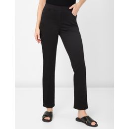 Damen Chinohose "Style PAMINA FUN", schwarz, Gr. 22, RAPHAELA BY Brax, Web, 86% Baumwolle, 10% Elastomultiester, 4% Elasthan, Hosen