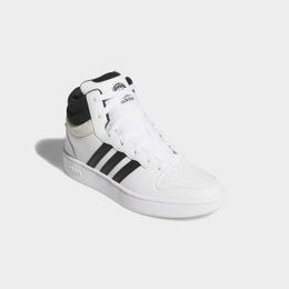 Damen Sneaker "HOOPS MID CLASSIC", adidas Sportswear, Gr. 42,5cloud wei&szlig;, core schwarz, orbit grau, Synthetik, Schuhe