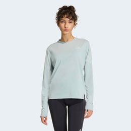 Laufshirt adidas Performance "adi365/// LS W", Damen, Gr. M, wonder sage, Obermaterial: 100% Polyester, Rundhals, Shirts Laufshirt