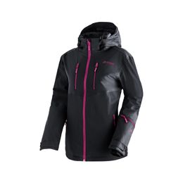 Skijacke Maier Sports "INA", Damen, Gr. 38, schwarz, 100% Polyester, Jacken Skijacke, Damen Winterjacke, wasserdicht, 5 RV-Taschen und Kapuze, Regular fit