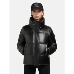 Khujo Damen Steppjacke "Rinja Shiny-YM", schwarz, Gr. L, Obermaterial: 50% Polyester, 50% Polyurethan; Innenfutter: 100% Nylon; Wattierung: 100%