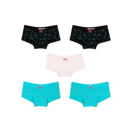 bonprix Kinder Panty "Panty mit weicher Baumwolle (5er Pack)", Gr. 176, blau, Obermaterial: 95% Baumwolle, 5% Elasthan, Unterhosen, Panty mit weicher