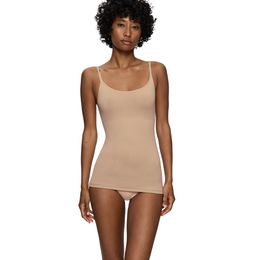 Triumph Damen Shapinghemd "Trendy Sensation", Gr. L, beige, Single Jersey, Obermaterial: 87% Polyamid, 13% Elasthan, unifarben, Unterhemden,