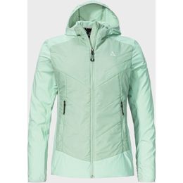 Sch&ouml;ffel SCH&Ouml;FFEL Damen Funktionsjacke "Hybrid Jk Style Blaueis WMS", gr&uuml;n, Gr. 46, Oberstoff: 86% Nylon, 14% Elasthan. Oberstoff Vorderteil: 100% Nylon.