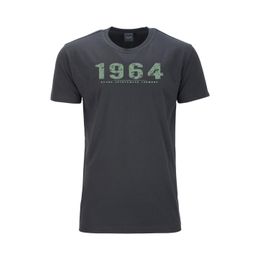 Herren T-Shirt "Vintage Number", grau, Gr. XXL, Ahorn Sportswear, bedruckt, 100% Baumwolle, Shirts, mit Rundhalsausschnitt