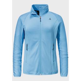 Sch&ouml;ffel Fleecejacke SCH&Ouml;FFEL "Fleece Jk Style Cascata WMS", Damen, Gr. 36, 8105, blau, Oberstoff: 94% Polyester, 6% Elasthan, regular fit, hoch geschlossener Ausschnitt, Jacken Fleecejacke
