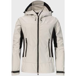 Sch&ouml;ffel SCH&Ouml;FFEL Damen Outdoorjacke "Softshell Jk Style Blaueis WMS", beige, Gr. 44, Oberstoff: Aussenseite: 100% Polyester, Innenseite: 100% Polyester;