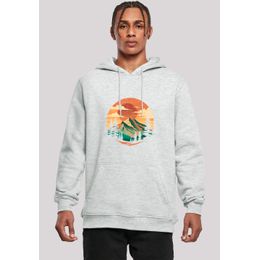 F4NT4STIC Herren Kapuzenpullover "Sonnenuntergang Berglandschaft", grau, Gr. S, Obermaterial: 65% Baumwolle, 35% Polyester, Pullover, Premium Qualit&auml;t