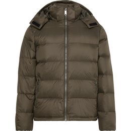 Jungen Steppjacke "LS NYLN ZP OFF HD DW", grau, Gr. S, Calvin Klein Jeans, unifarben, Web, Obermaterial: 100% Polyamid, Jacken, Mit Rundhalsausschnitt