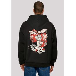 F4NT4STIC Herren Kapuzenpullover "Tom And Jerry Rocket Prank", schwarz, Gr. S, Obermaterial: 100% Baumwolle, Pullover, Print
