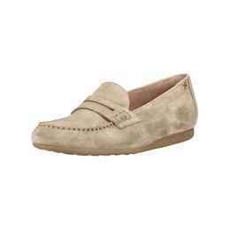 Paul Green Damen Mokassin "Paul Green Mokassin Veloursleder", Gr. 40beige, Veloursleder, Schuhe