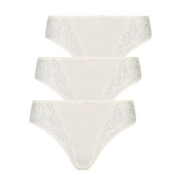 Nina von C. Damen Jazz-Pants Slips "3er Pack Damen Jazzpant Silver Edition", Gr. 38, beige, Stoff, Obermaterial: 86% Polyamid PA. 14% Elasthan EL.,