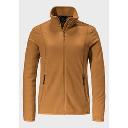 Sch&ouml;ffel Fleecejacke SCH&Ouml;FFEL "Fleece Jk Style Ash WMS", Damen, Gr. 36, 4745, braun, Oberstoff: 100% Polyester, regular fit, hoch geschlossener Ausschnitt, Jacken Fleecejacke