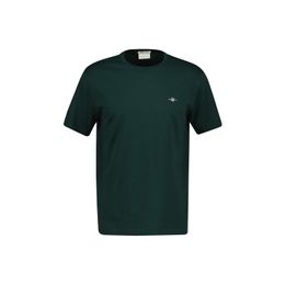Gant Damen T-Shirt "T-Shirt Reg Shield 1er Pack", gr&uuml;n, Gr. XXL, Obermaterial: 100% Baumwolle CO., Shirts