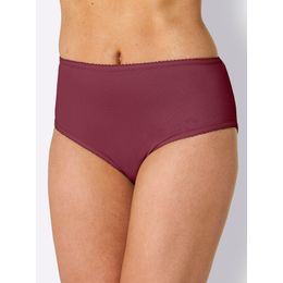Damen H&uuml;ftslip, Gr. 36steingrau, sand, bordeaux, 100% Baumwolle, Unterhosen