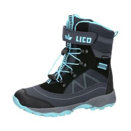 Lico Kinder Winterstiefel "Winterboot Sundsvall VS", Gr. 35, blau, Synthetik, Schuhe