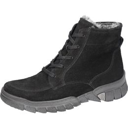 Waldl&auml;ufer WALDL&Auml;UFER Damen Winterboots "H-LUMI", Gr. 6schwarz, Veloursleder, unifarben, Schuhe, Stiefelette, Warmfutter, in komfortabler Weite H (= sehr weit)